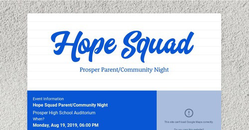 Hope Squad | Smore Newsletters