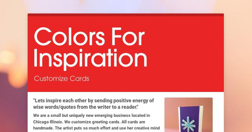 Colors For Inspiration | Smore Newsletters