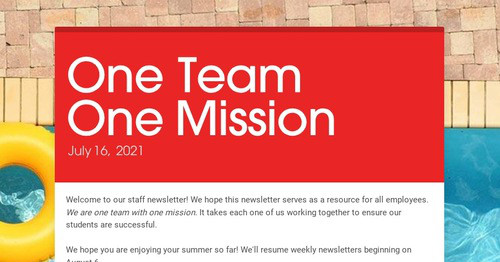 One Team One Mission