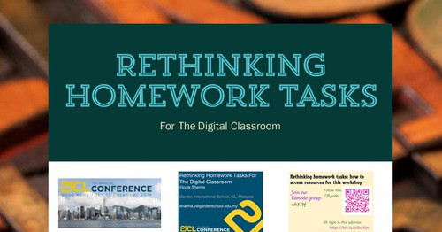 Rethinking Homework Tasks | Smore Newsletters