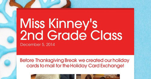 Miss Kinney's 2nd Grade Class | Smore Newsletters for Education