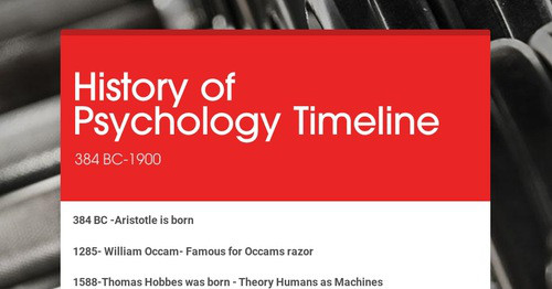 History of Psychology Timeline | Smore Newsletters