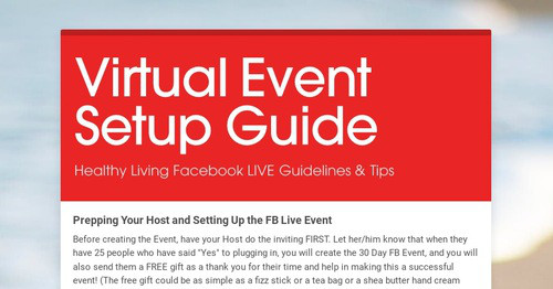 Virtual Event Setup Guide | Smore Newsletters for Business