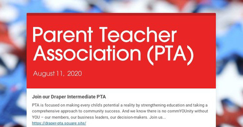Parent Teacher Association (PTA) | Smore Newsletters