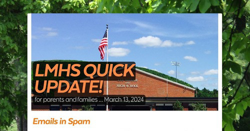 LMHS QUICK UPDATE!