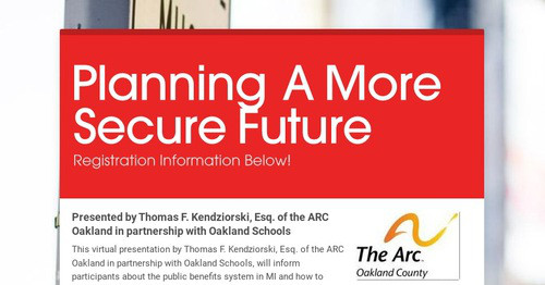 Planning A More Secure Future | Smore Newsletters