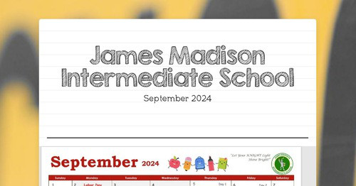 James Madison Intermediate School | Smore Newsletters