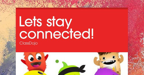 Lets stay connected! | Smore Newsletters