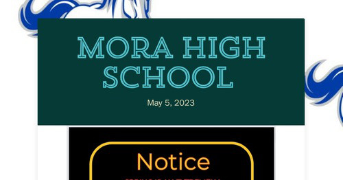 Mora High School | Smore Newsletters for Education