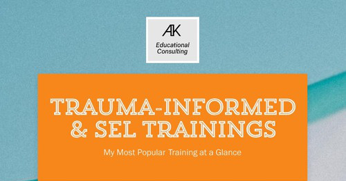 Trauma-Informed & SEL Trainings | Smore Newsletters for Business