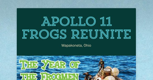 Apollo 11 Frogs Reunite | Smore Newsletters for Non-profit