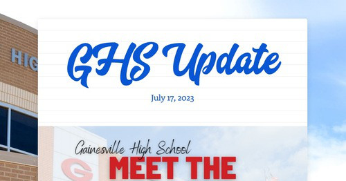 GHS Update | Smore Newsletters