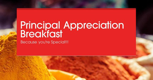 Principal Appreciation Breakfast | Smore Newsletters