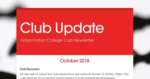 Club Update | Smore Newsletters