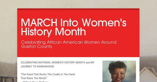 MARCH Into Women's History Month | Smore Newsletters for Non-profit