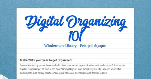 Digital Organizing 101 | Smore Newsletters Digital Organizing 101 | Smore Newsletters