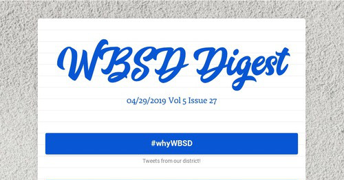 WBSD Digest | Smore Newsletters