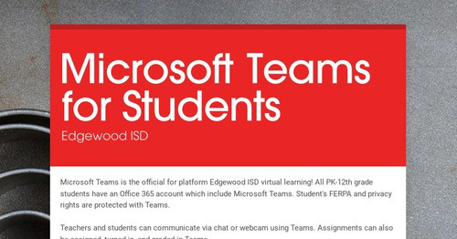 Microsoft Teams for Students