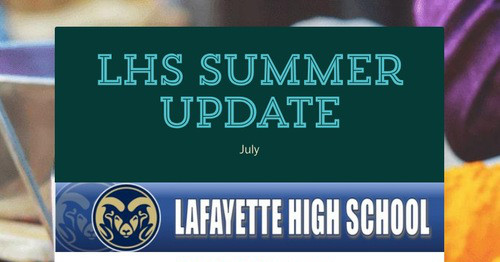 LHS Summer Update | Smore Newsletters