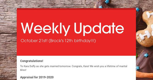 Weekly Update