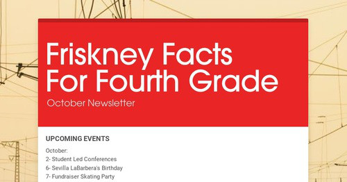 Friskney Facts For Fourth Grade | Smore Newsletters