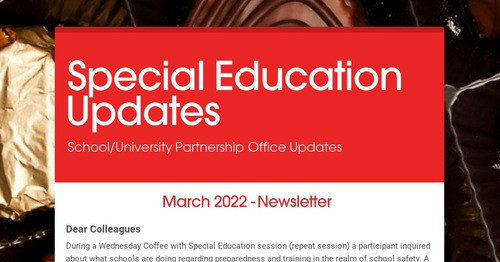 Special Education Updates | Smore Newsletters