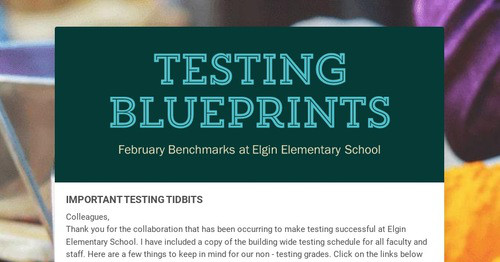 Testing Blueprints | Smore Newsletters