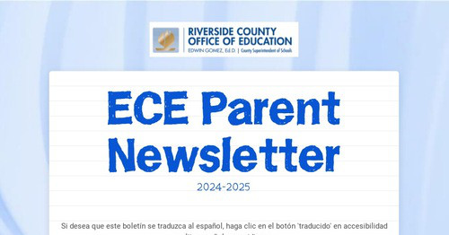 ECE Parent Newsletter | Smore