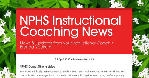 NPHS Instructional Coaching News | Smore Newsletters for Education