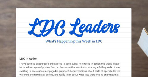 LDC Leaders | Smore Newsletters for Education
