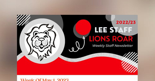 Lee Staff Notes | Smore Newsletters for Business