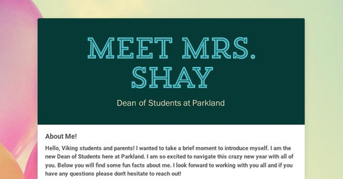 Meet Mrs. Shay | Smore Newsletters for Business