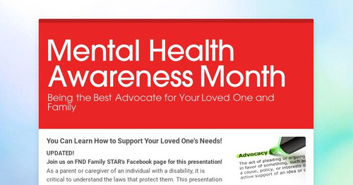 Mental Health Awareness Month | Smore Newsletters