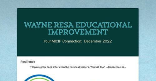 Wayne RESA Educational Improvement | Smore Newsletters