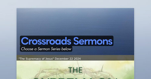 Crossroads Sermons