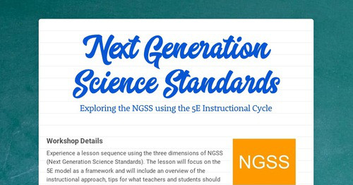 Next Generation Science Standards | Smore Newsletters