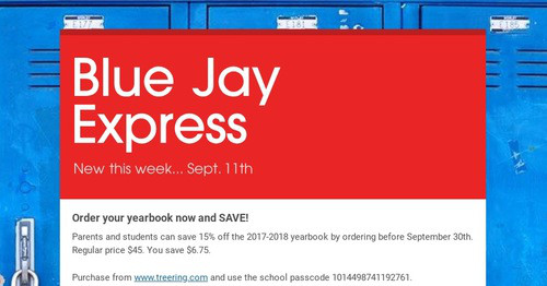 Blue Jay Express | Smore Newsletters for Education