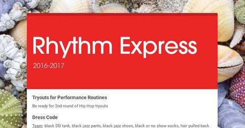 Rhythm Express | Smore Newsletters for Education