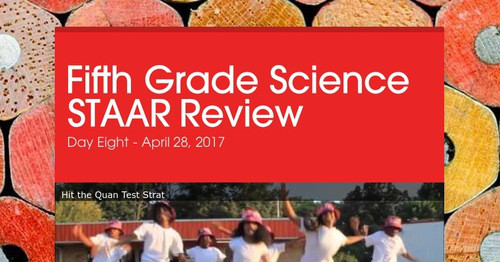 Fifth Grade Science STAAR Review | Smore Newsletters
