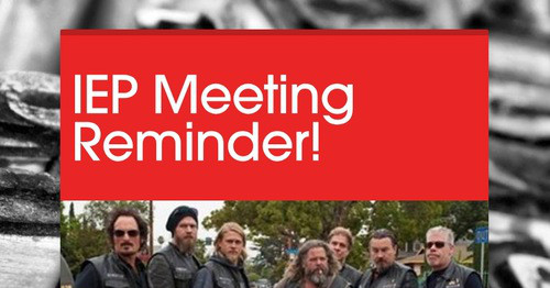 IEP Meeting Reminder! | Smore Newsletters