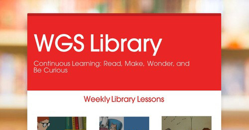 WGS Library | Smore Newsletters