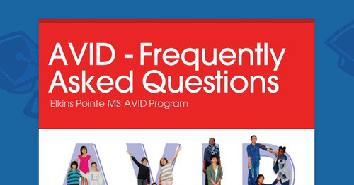 AVID - Frequently Asked Questions