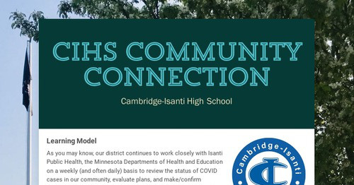 CIHS Community Connection | Smore Newsletters