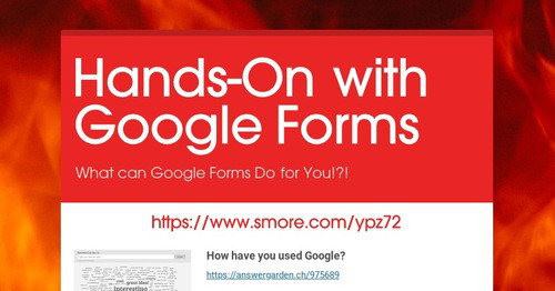 Hands-On with Google Forms | Smore Newsletters for Education
