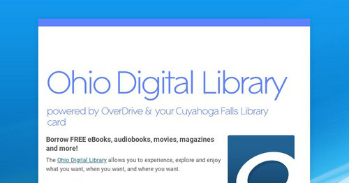 Ohio Digital Library | Smore Newsletters