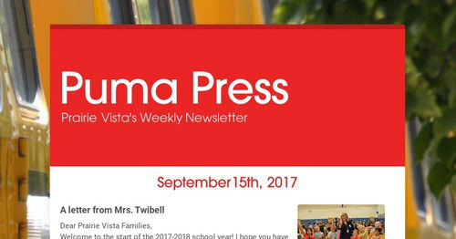 Puma Press | Smore Newsletters for Education