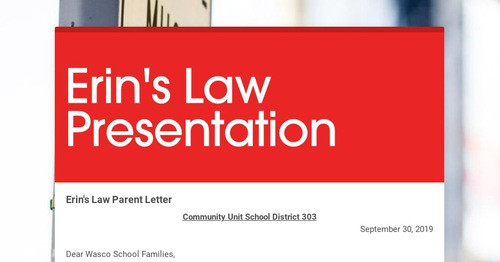 Erin's Law Presentation