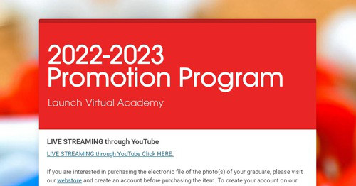 2022-2023 Promotion Program