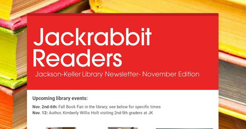 Jackrabbit Readers | Smore Newsletters