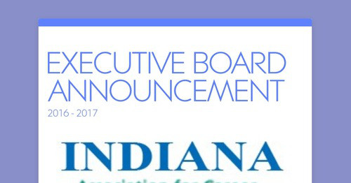 EXECUTIVE BOARD ANNOUNCEMENT | Smore Newsletters